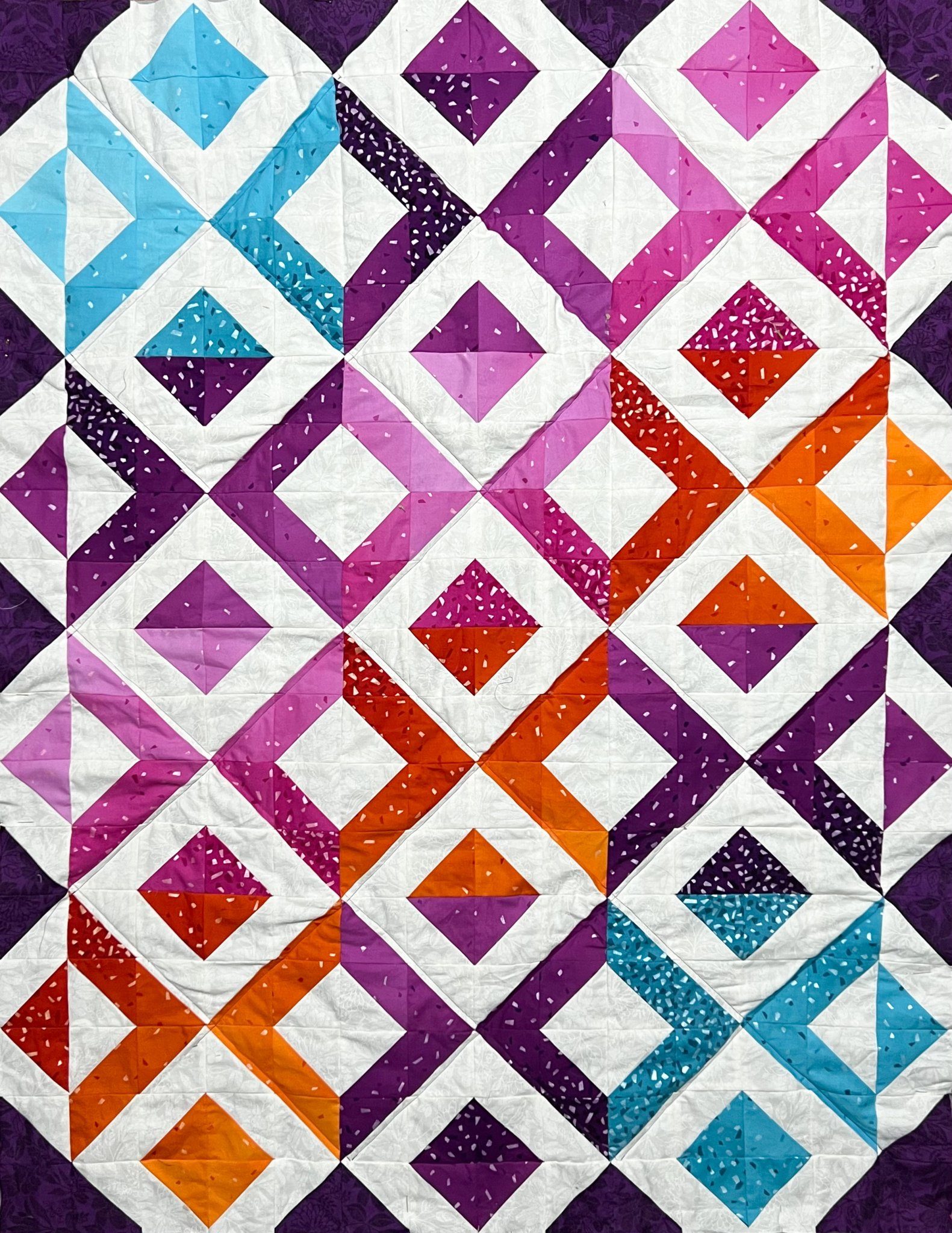 Studio e Snippets Pearlescent Half Square Triangle Challenge - Bungalow ...